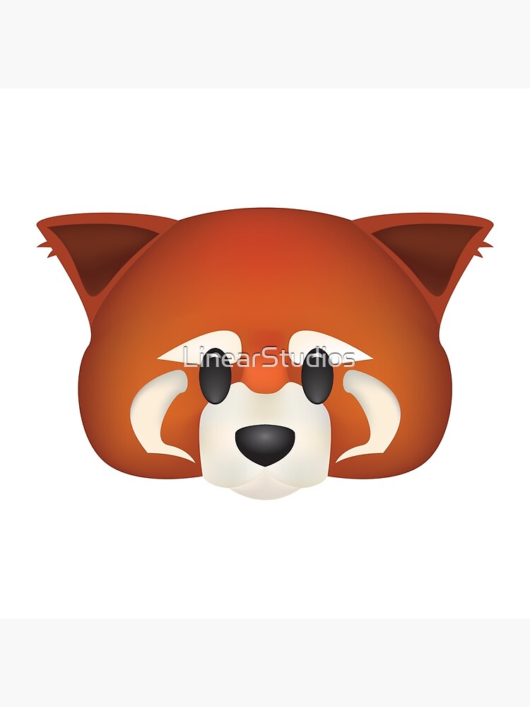 "Red Panda Emoji" Poster for Sale by LinearStudios | Redbubble
