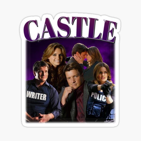 "Richard Castle & Kate Beckett" Sticker for Sale by carrierose | Redbubble