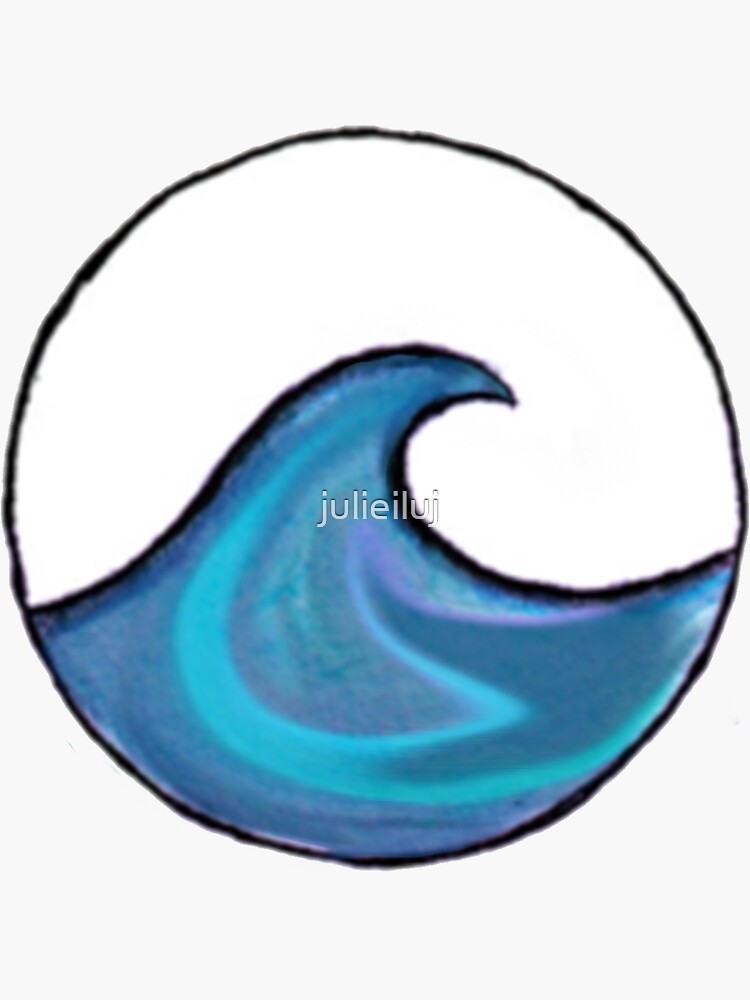 "circle wave" Sticker by julieiluj | Redbubble