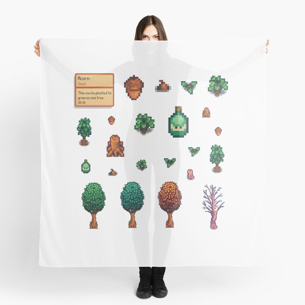 "Stardew valley acorn tree" Sticker for Sale by Nnnnnnnnnnne | Redbubble