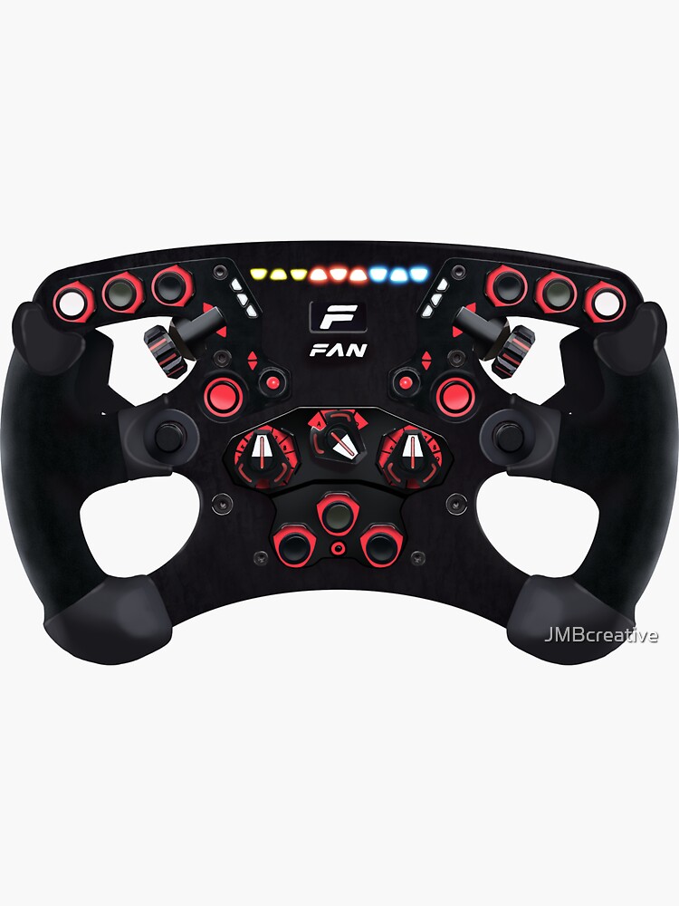 "Sim racing wheel" Sticker for Sale by Jenna Bingham | Redbubble