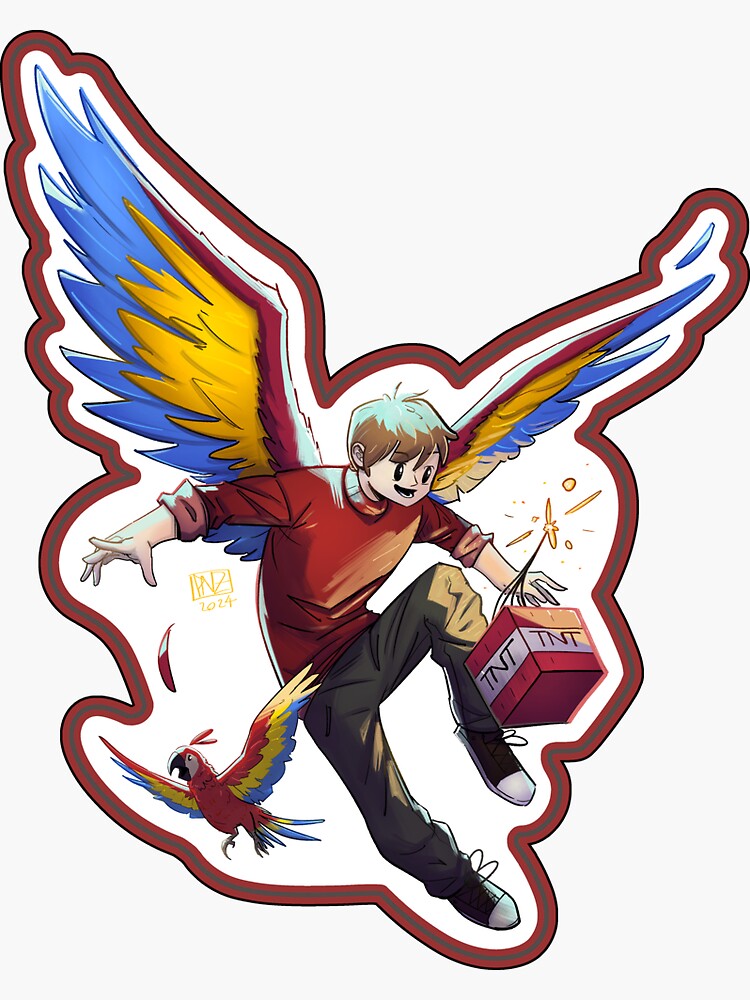 "Grian" Sticker for Sale by PenzyArtStudio | Redbubble