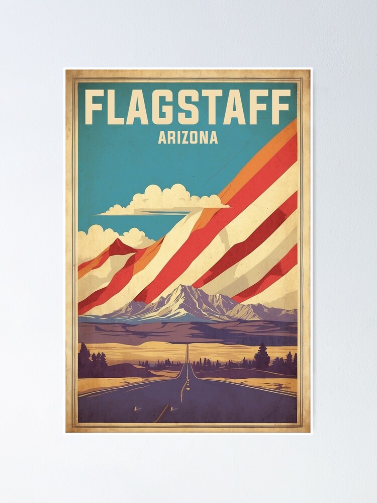 "Flagstaff Arizona USA Vintage Travel Tourism " Poster for Sale by ...