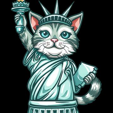 "Celebrate Independence Day in Style with this Charming Cat Statue of ...