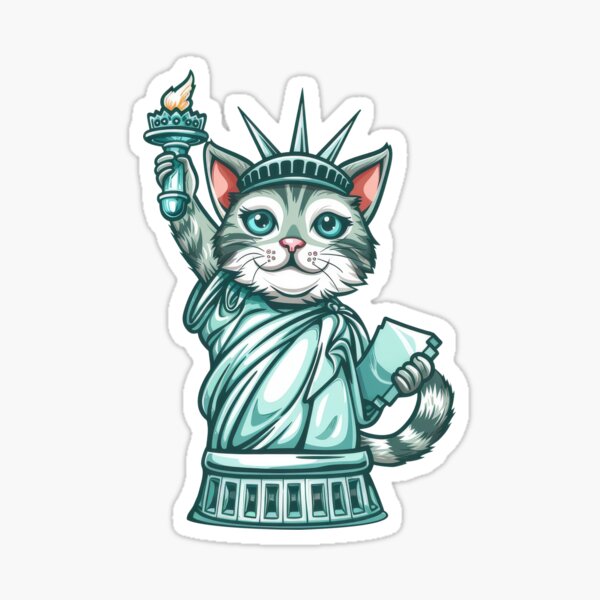 "Celebrate Independence Day in Style with this Charming Cat Statue of ...