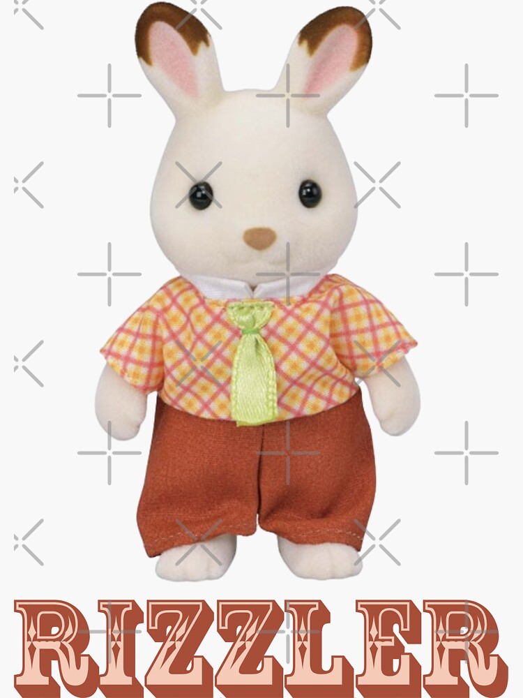 "bunny rabbit rizzler" Sticker for Sale by pandasaviors | Redbubble