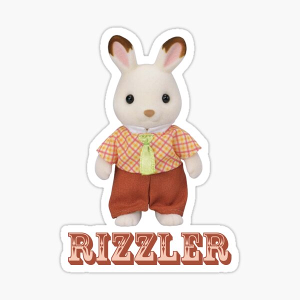 "bunny rabbit rizzler" Sticker for Sale by pandasaviors | Redbubble