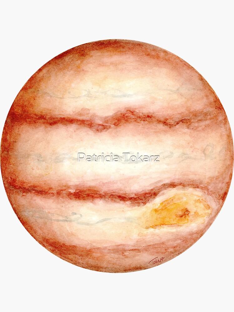 "Jupiter | Planet Series 2018" Sticker by patti2905 | Redbubble