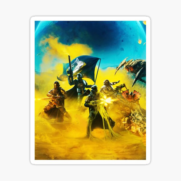 "helldivers 2 video game, helldivers II BOOOOOM" Sticker for Sale by ...