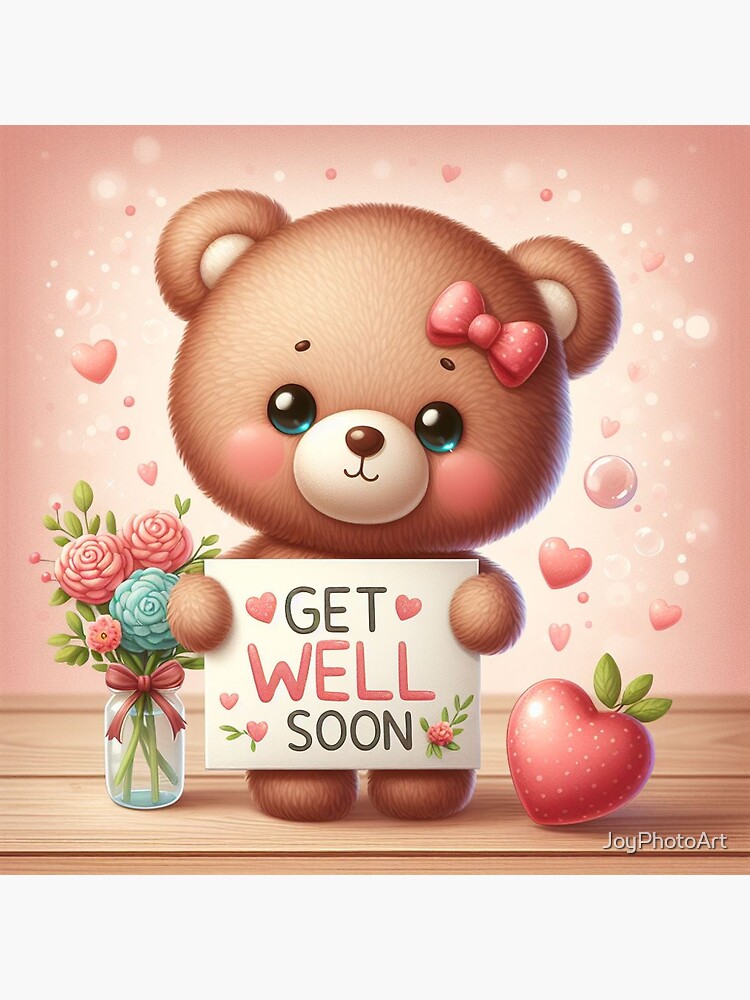 "Get Well Soon " Sticker for Sale by JoyPhotoArt | Redbubble