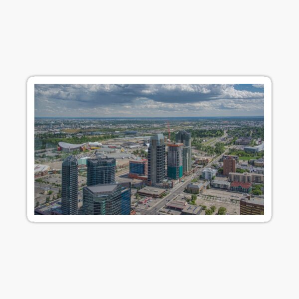 "Calgary, AB, Canada Seen from the Calgary Tower" Sticker for Sale by ...