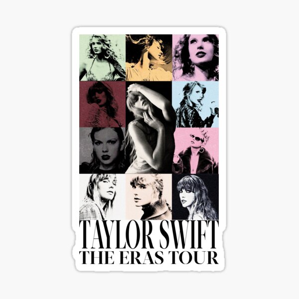 "TAYLOR SWIFT THE ERAS TOUR POSTER 2024" Sticker by Abianna Contreras ...