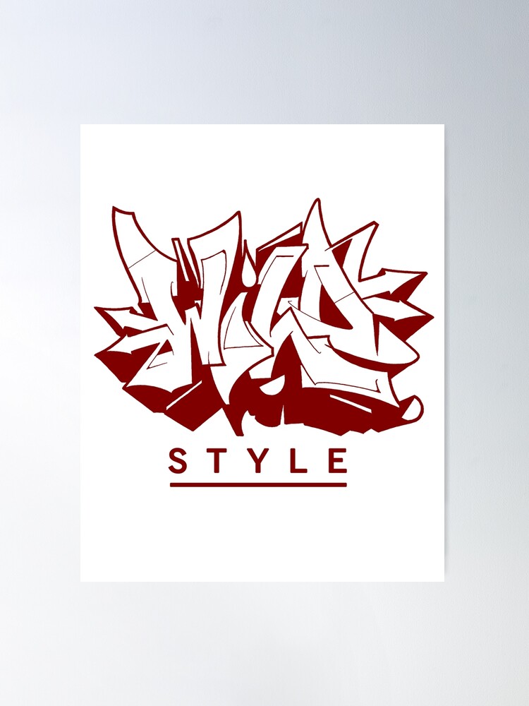 Wild Style Graffiti Letters Graffiti Lettering On Black Background.