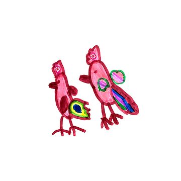 "Chicken Parade" Sticker for Sale by marlomarizza | Redbubble