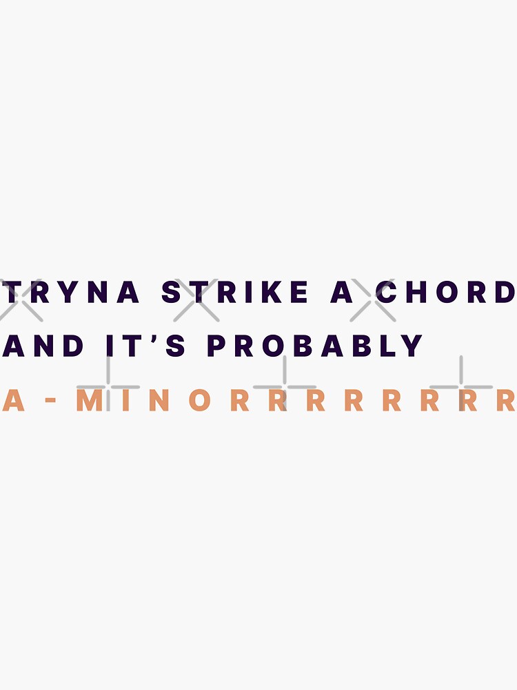"Tryna Strike a Chord but it's probably A-minor Artistic Modern Text (Kendrick Lamar Inspired ...