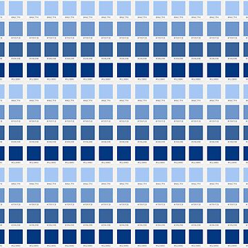 "Blue pantone color palette" Sticker by ElizabethCoelho | Redbubble