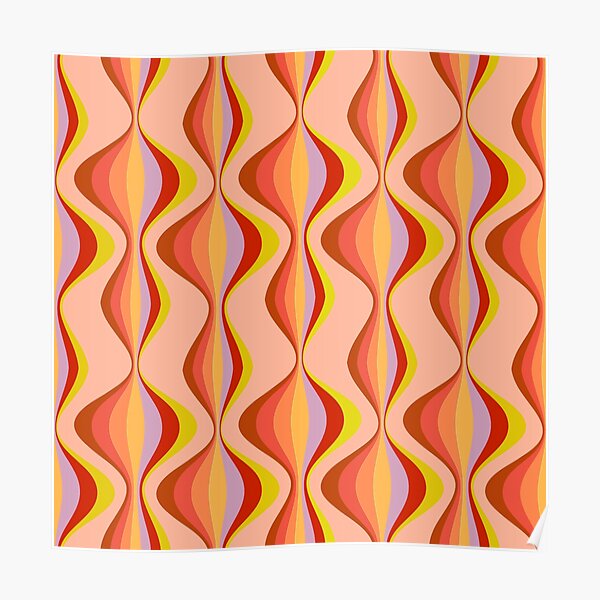 "60s Retro Mod Pattern" Poster for Sale by skylarjstephens | Redbubble