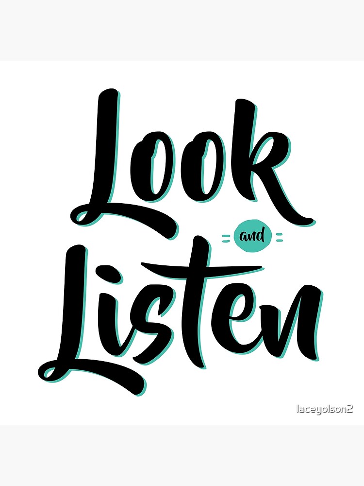 "Look and Listen - MFM" Art Board Print for Sale by laceyolson2 | Redbubble