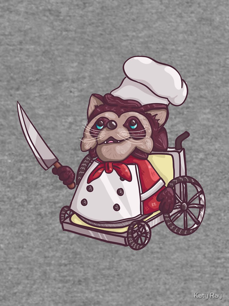"Overcooked Wheelchair Raccoon Chef" Lightweight Sweatshirt for Sale by ...
