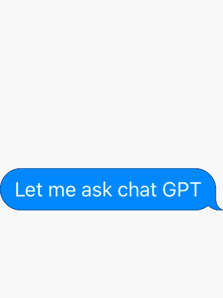 "Chat GPT" Sticker for Sale by rafaelguerra43 | Redbubble