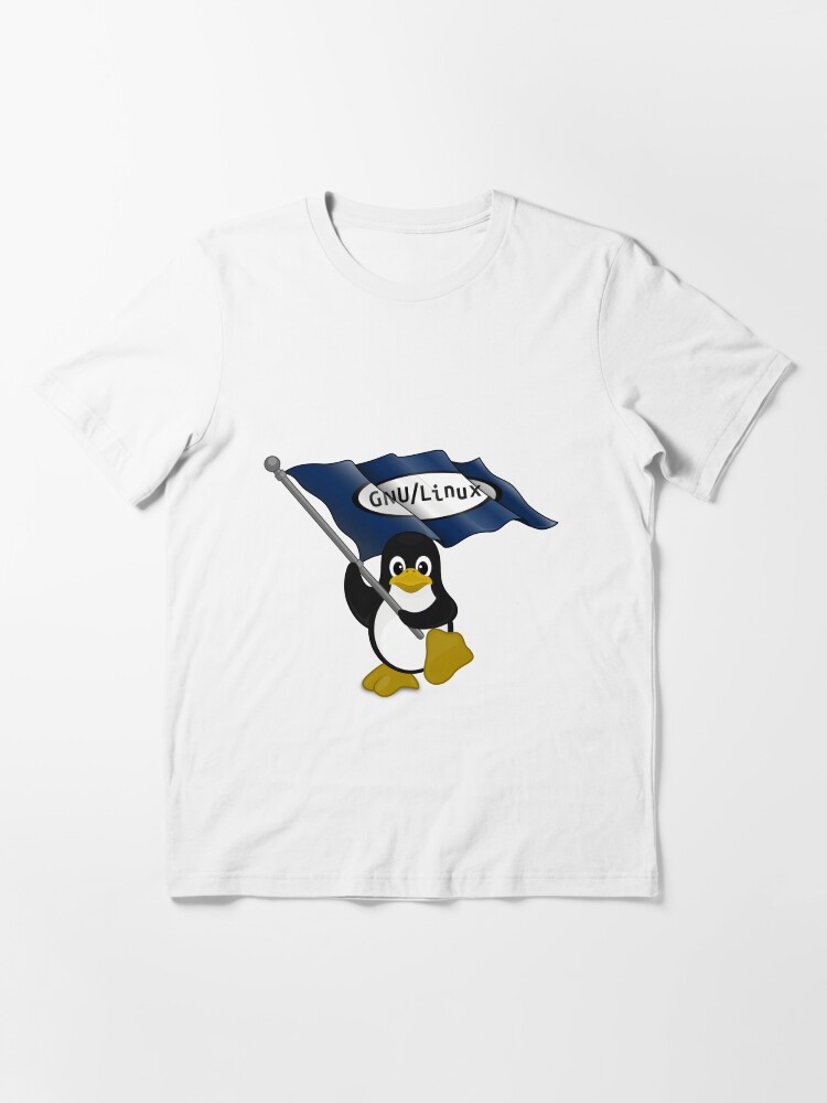 "Tux GNU Linux Flag Penguin" T-shirt for Sale by orinemaster ...