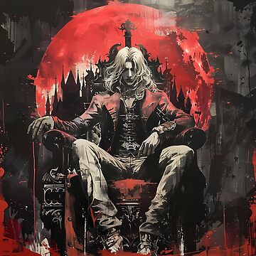 "Alucard portrait, Castlevania" Sticker for Sale by ArtwaveEmporium ...