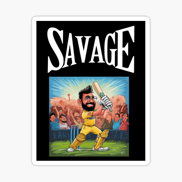 "MS DHONI" Sticker for Sale by Vivekvicky00007 | Redbubble