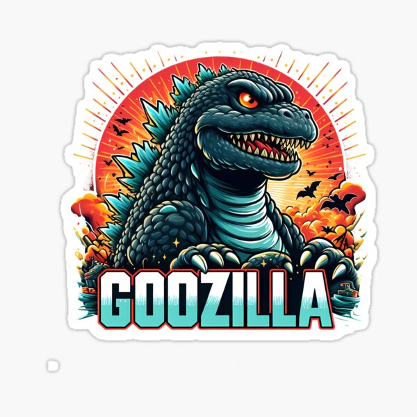 "godzilla art" Sticker for Sale by BombShop36 | Redbubble