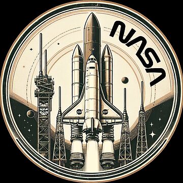 "Retro Nasa, Vintage Rocket Launch, Space, Astronaut" Sticker for Sale ...
