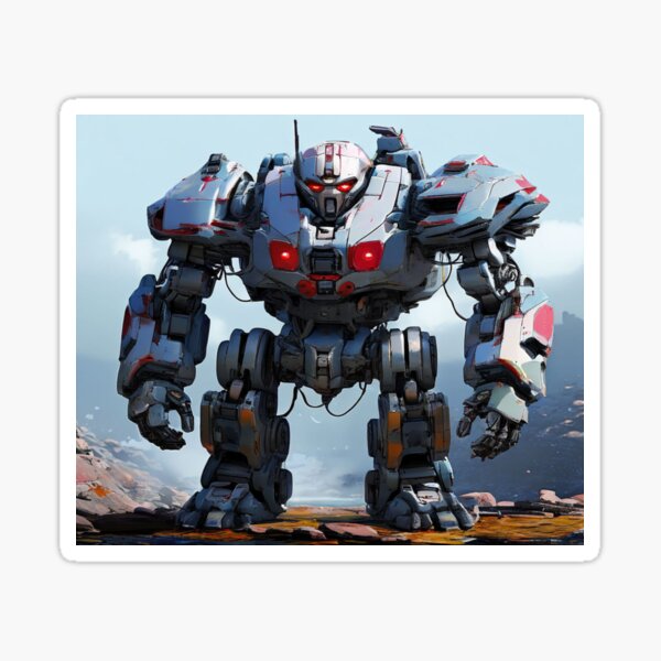 "Mecha" Sticker by JoeCollection | Redbubble