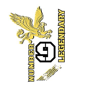 "Legendary Number 9" Sticker for Sale by mukuljindal | Redbubble