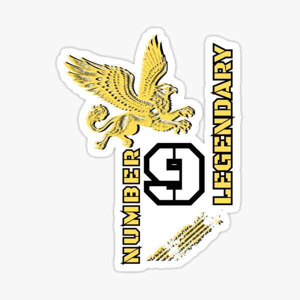 "Legendary Number 9" Sticker for Sale by mukuljindal | Redbubble