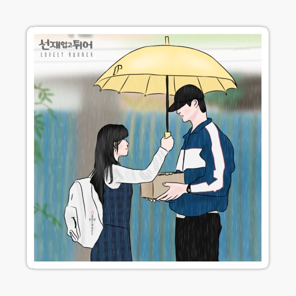 "Lovely Runner Korean Drama" Sticker for Sale by ArtRaftPro | Redbubble
