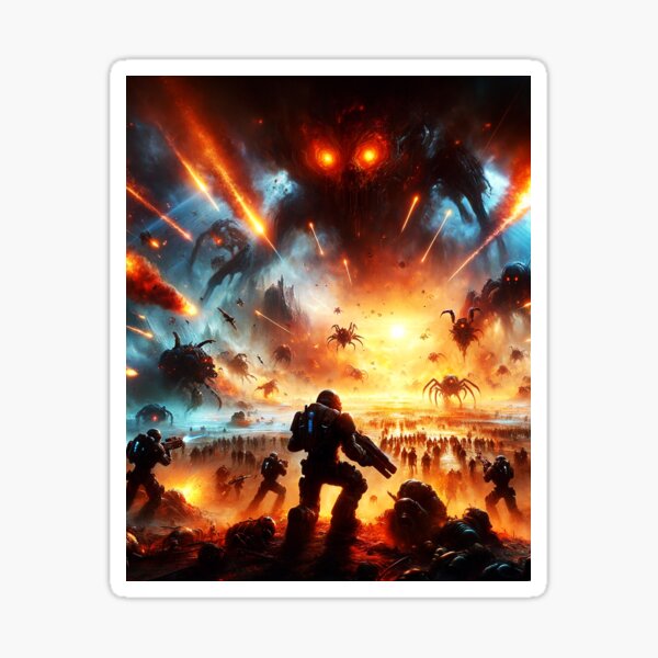 "helldivers 2 video game, helldivers II BOOOOOM" Sticker for Sale by SteveShop68 | Redbubble