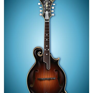 "Gibson F5 'Bill Monroe' Mandolin" Art Board Print for Sale by ...