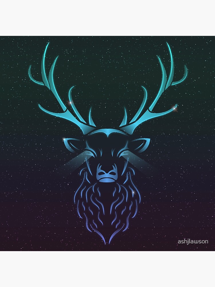 "Neon Stag" Poster for Sale by ashjlawson | Redbubble