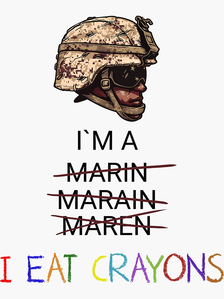 "Crayon Eater - I Eat Crayons" Sticker for Sale by arwenlavia | Redbubble