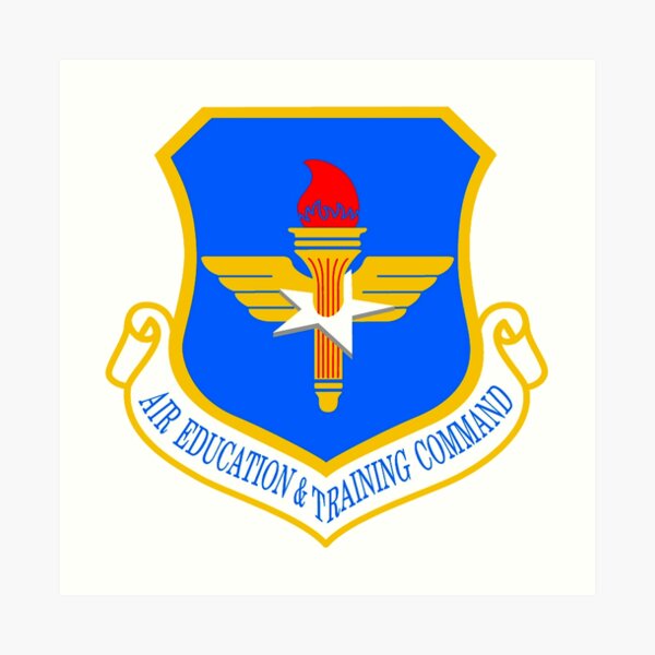 "Air Education and Training Command (AETC) Crest" Art Print for Sale by ...