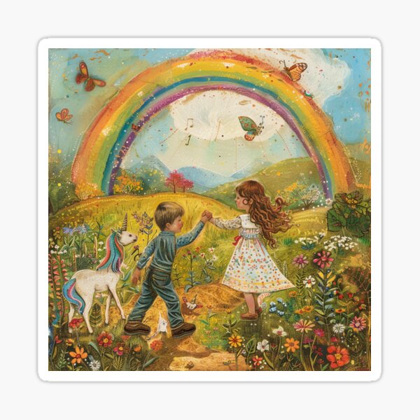 "two and four year old brother and sister playing in her fantasy world ...