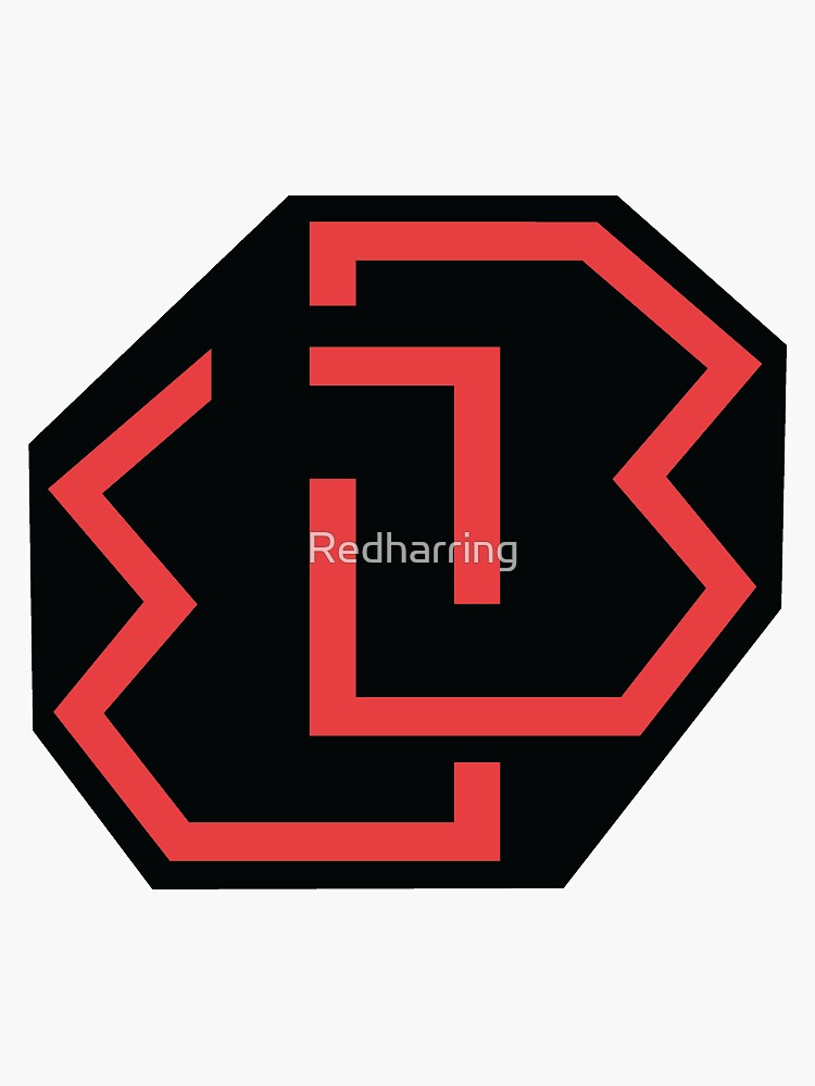 "BB Logo" Sticker for Sale by Redharring | Redbubble