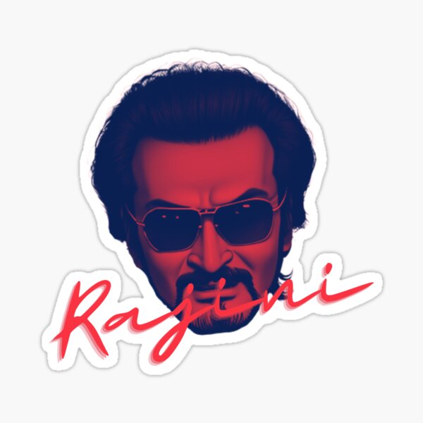 "Rajinikanth" Sticker for Sale by SantisLab | Redbubble