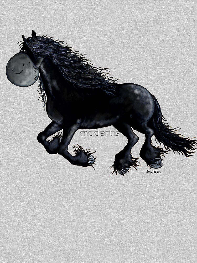 "Lustiges Friesenpferd Comic - Friese Cartoon" T-Shirt von modartis ...