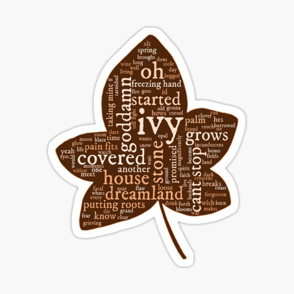 "Ivy (Evermore) Sticker" Sticker for Sale by WordWeaveWonder | Redbubble