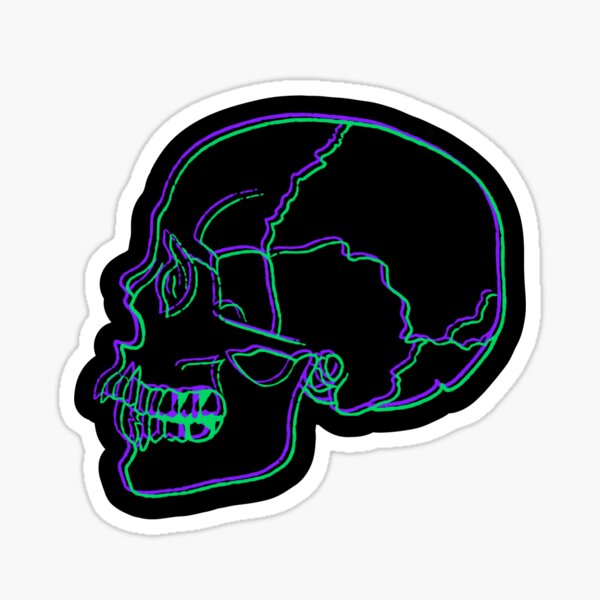 "Momento Mori - Skull" Sticker for Sale by calpurniastudio | Redbubble