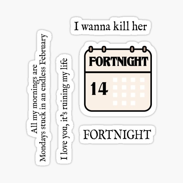 "fortnight sticker pack" Sticker by hatgan | Redbubble