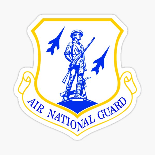 "The Air National Guard (ANG) Crest" Sticker for Sale by Spacestuffplus ...