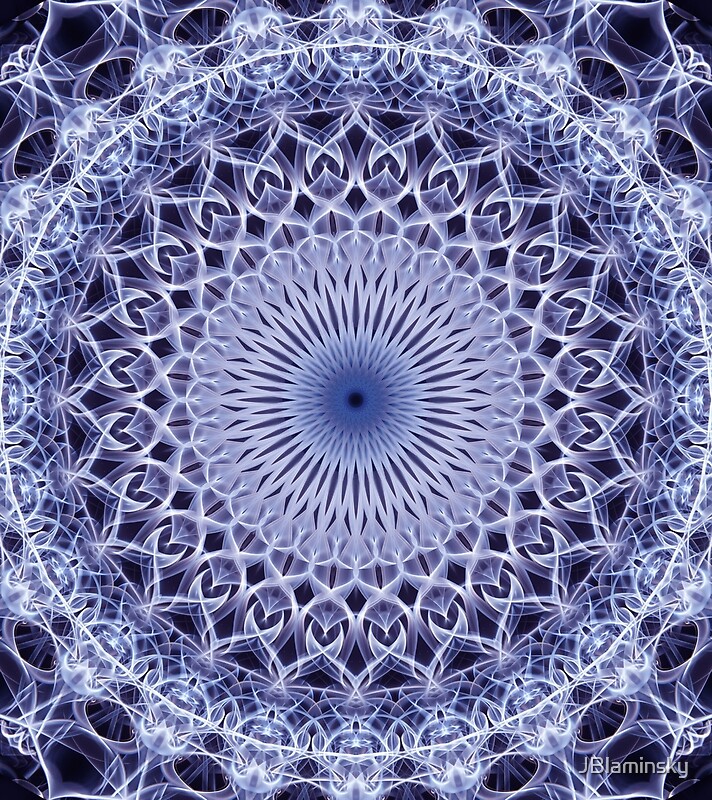 "Light blue mandala" by JBlaminsky | Redbubble
