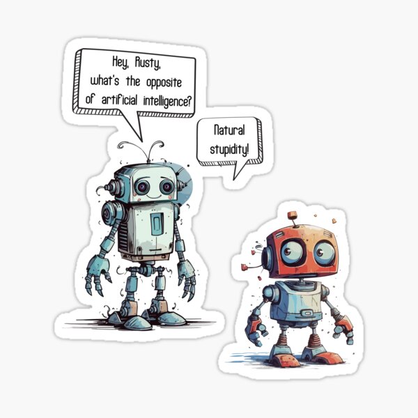 "Robot Artificial Intelligence" Sticker for Sale by ImaculateOrigin ...