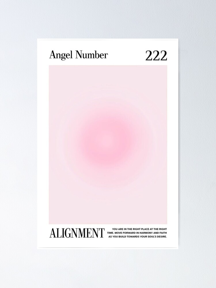 "Angel number 222 : Alignment " Poster for Sale by Anavrisss | Redbubble