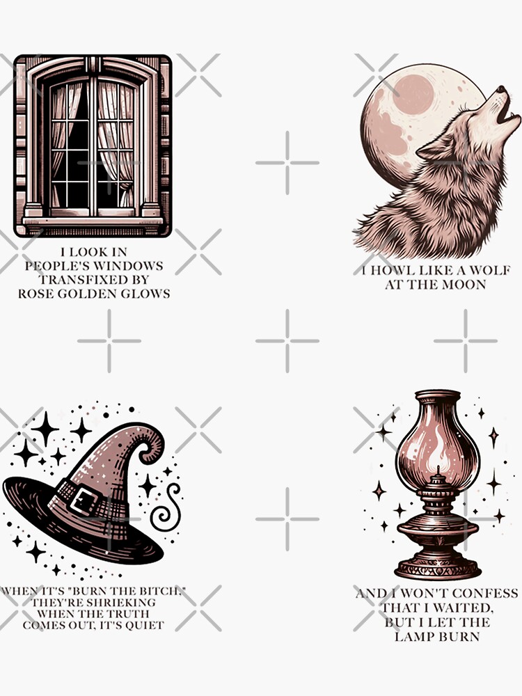 "ttpd sticker pack 7" Sticker for Sale by sadieillust | Redbubble